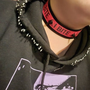 Blackened Vertebrae Spine Chain Necklace in Black Matte Fishbone Choker ...