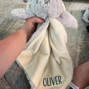 Personalized Lovey, Plush Baby Security Blanket, Personalized Baby ...