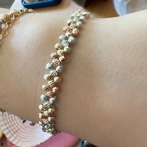 Dorica Bracelet, Gold Silver Rose Gold Dorica, Adjustable Bracelet ...