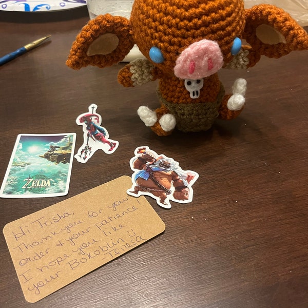 Bokoblin Inspired Plush Crochet Amigurumi - Handmade Stuffed Toy Doll ...