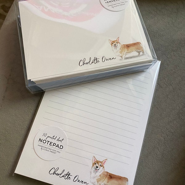 Personalized Dog Notepad With Name | Choose Your Dog Breed | Custom ...