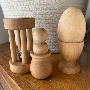 Wooden Bowling Pin Stacker small Essential Montessori | Etsy