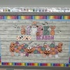 Back to School Groovy Bulletin Board Kit, Varsity Letters Hallway Decor ...
