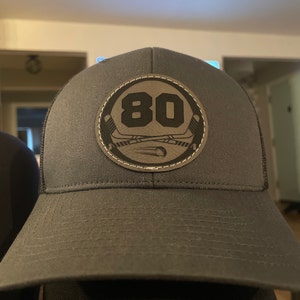 Personalized Player Number Leather Patch Hat Personalized - Etsy