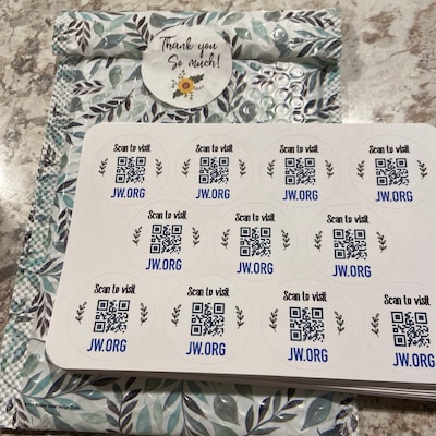 Letter Writing Jw Single Glossy Sticker - Etsy