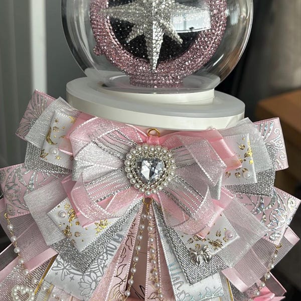 Light Stick Ribbon Bow, Handmade Ribbon Bow, Light Stick Accessory, Bow ...