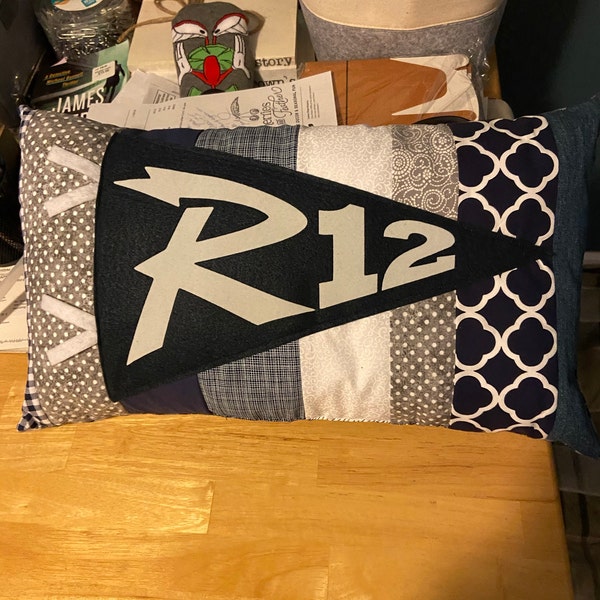 Pennant Pillow | College Pillow | Graduation Gift | Dorm Room | Team ...