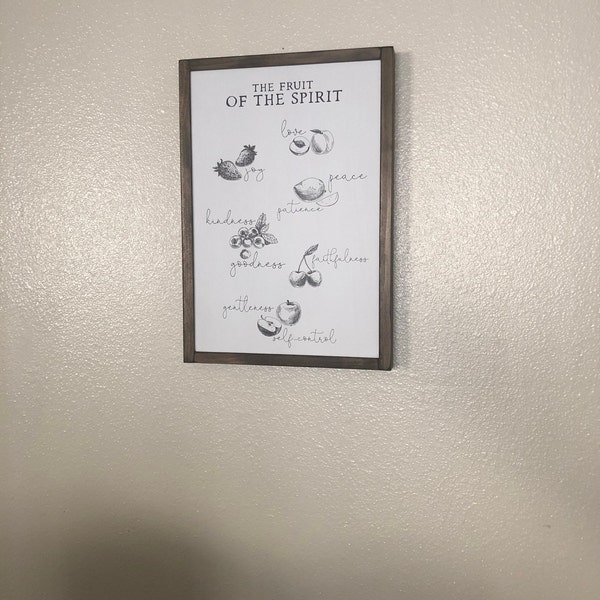Fruit of the Spirit Sign | Christian Signs | Kitchen Signs | Bible ...