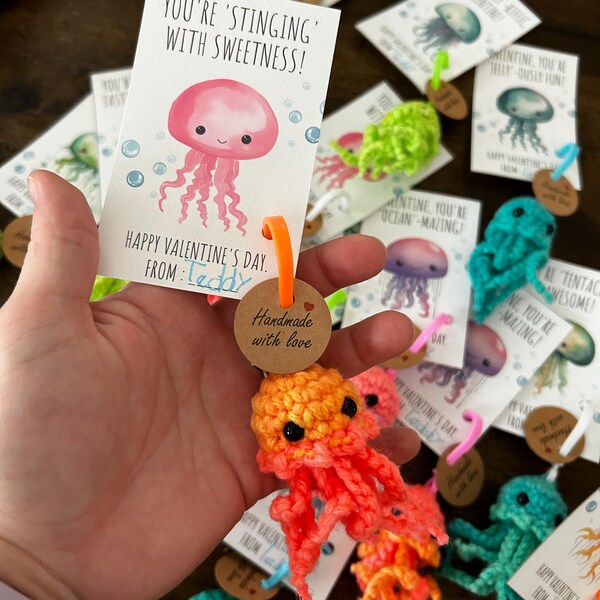 Printable Fun Pink Riddle Axolotl Valentine's Day Cards, School ...