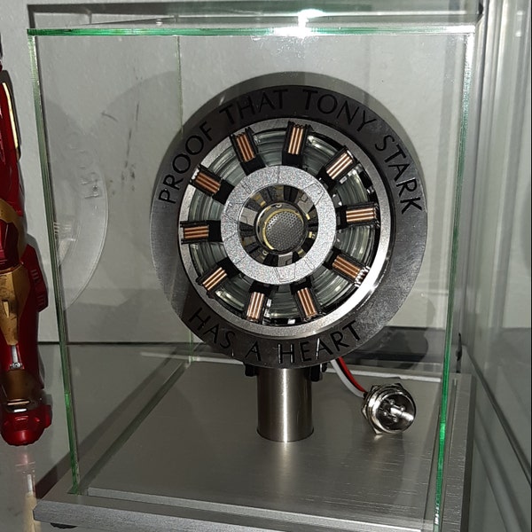 MK2 Arc Reactor Iron Man Heart Tony Stark Arc Reactor Lamp 1/1 Scale ...