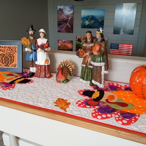 Independence Day Quilted Table Runner, 4th of July Table Topper ...