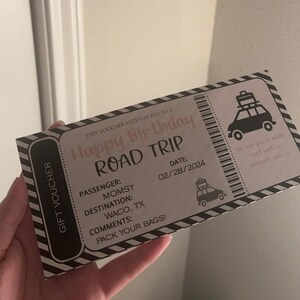 Printable Boarding Pass Template, Surprise Fake Plane Ticket Trip Gift ...