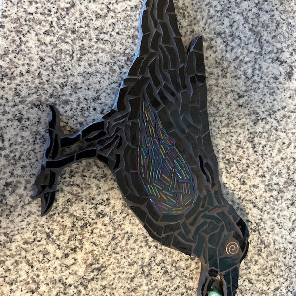 Raven DIY Stained Glass Mosaic Kit - Etsy