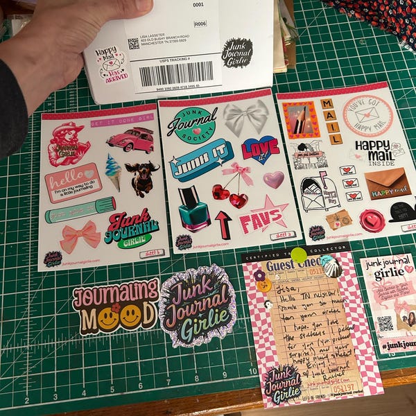 Journal Girlie – Lavender Aesthetic Sticker, Junk Journal Decoration ...