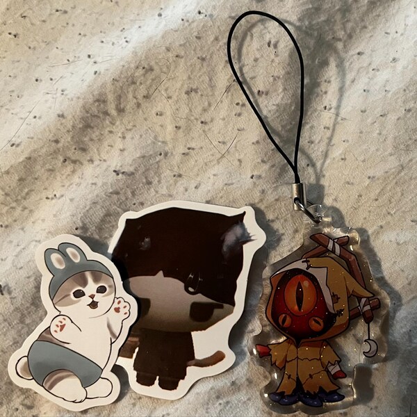 Identity V Hunter Phone Charms | Idv 2” Double-sided Glitter Epoxy Mini ...
