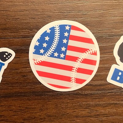 Baseball Pitcher Name Personalized Sticker Custom Baseball - Etsy