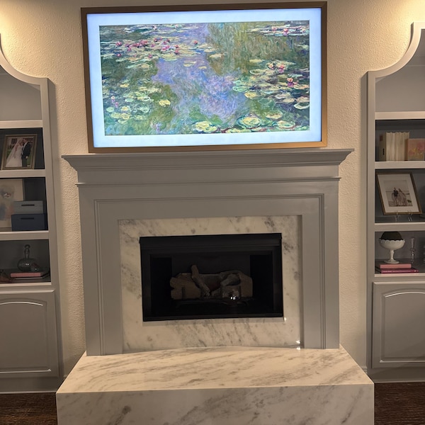 Champagne TV Frame for Samsung the Frame & TCL Tvs, Custom Frames ...