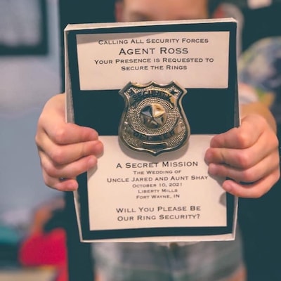 Will You Be My Ring Security / Ring Bearer Invitation - Etsy
