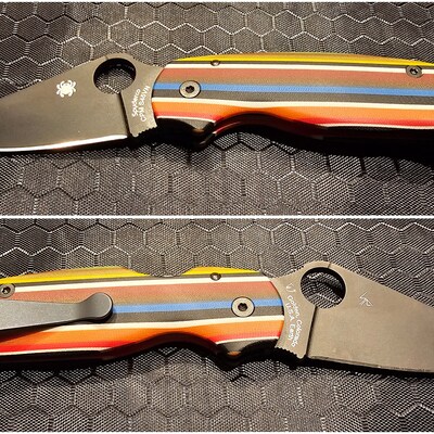 Benchmade Bugout 535 Replacement Scale Kit / BLACKOUT Metal Lined ...