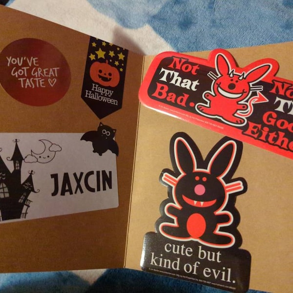 Vintage 1980s 1990s 2000s Stickers: Jim Benton's It's Happy Bunny Die ...