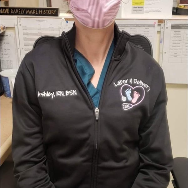 Nurse Jacket | Labor and Delivery Jacket | RN Zip Sweatshirt | Nurse ...