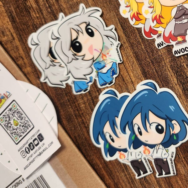 Anime Demon Sticker: Anime Sticker, Motion Anime, Chibi Sticker, Kawaii ...