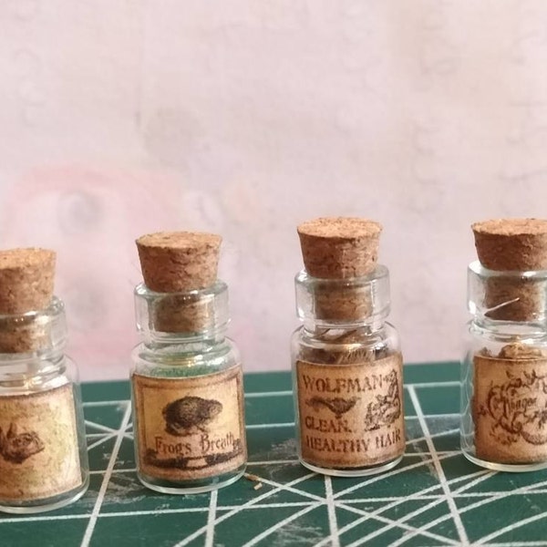 18 Miniature Magic Apothecary Labels - With 32 Sealing Wax - Fantasy ...