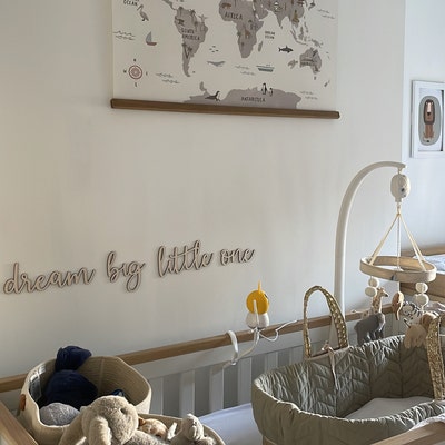 Dream Big Little One Sign Nursery Decor Sign for Nursery Wall Art ...