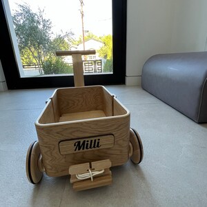 Kids Toy Box Toddler Walker Wagon. Personalized Toy Box. Kids Storage ...