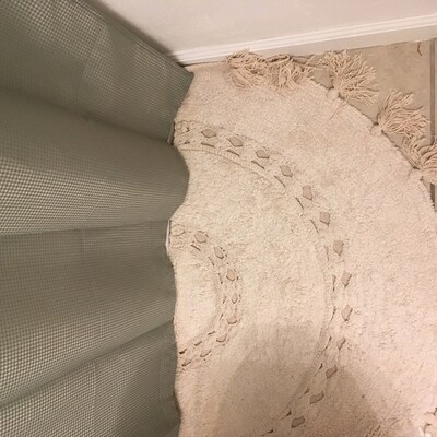 Braided Scalloped Jute Rug-scallop Rug-boho Rug-natural Jute Rug ...