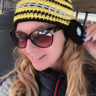 School Bus Scarf With Matching Headband - Etsy