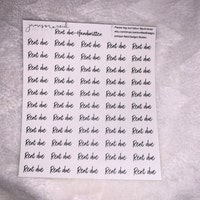 HANDWRITTEN Clear or Matte Word Planner Stickers , Transparent ...