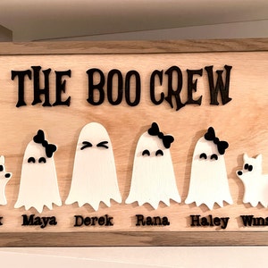 Halloween Ghost Family Sign SVG, Cute Ghosts Svg, Halloween Sign Svg ...