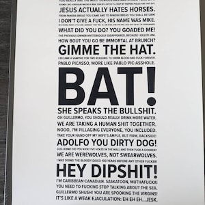 Phoenix Nights Quotes A5, A4, A3 Poster or Print - Etsy UK