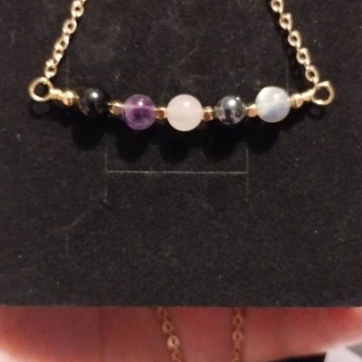 Dainty Empath Protection Necklace, Healing Crystal, Gift for Her ...