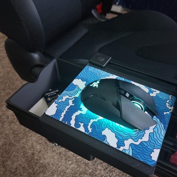 Mouse Pad With Storage for Sim Racing Rig | Flight Simulator - Etsy