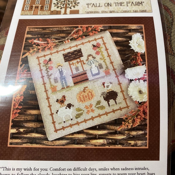 Counted Cross Stitch, Fall on the Farm, Farm Life, Farm Stand, Barn ...