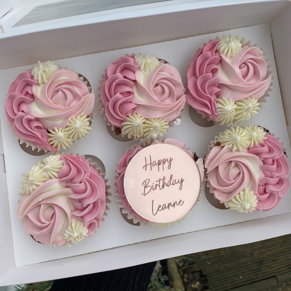 Acrylic Cake Disc, Cake Toppers, Gift Topper, 6CM Discs - Etsy UK