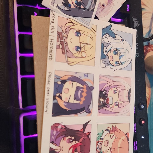 4x6" Hololive EN Sticker Sheet - Etsy
