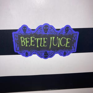 Beetlejuice Logo Die Cut Sticker Decal - Etsy