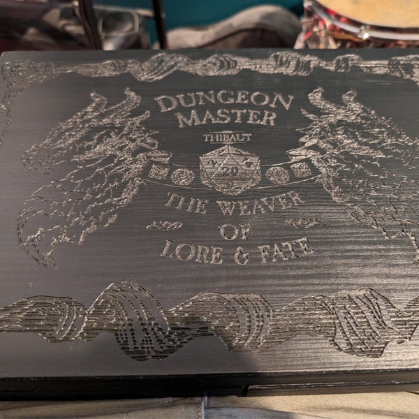 Custom Dungeon Master Screen | Wooden RPG Screen Gift | Table Top Games ...