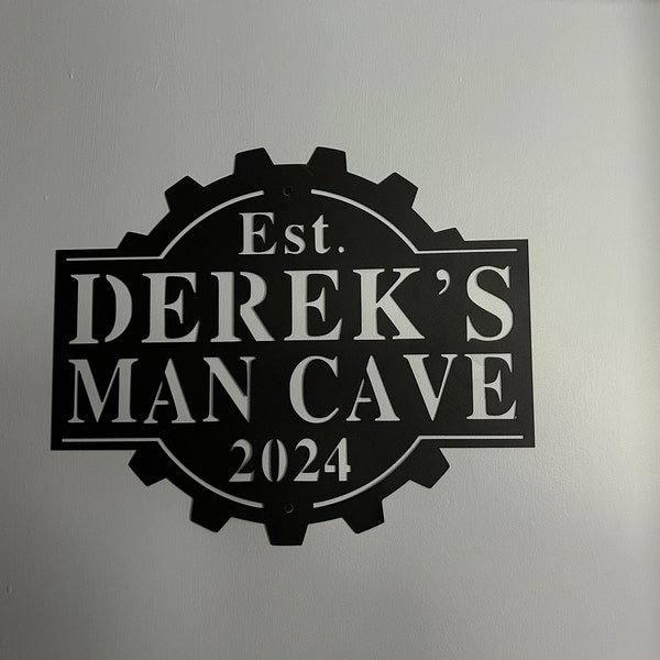 Custom Metal Man Cave Sign, Man Cave Decor, Man Cave Metal Signs ...