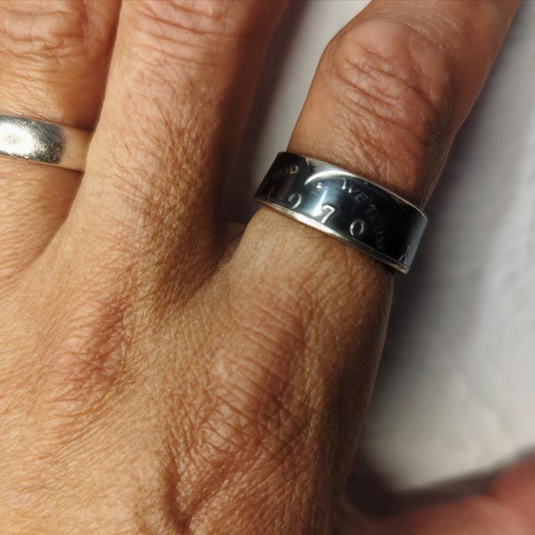 Coin Ring - Yellowstone National Park SILVER Quarter - Honeymoon ...