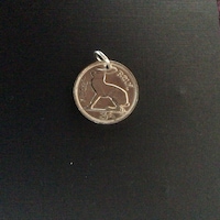 IRELAND Rabbit Coin Necklace - Pendant Charm - Irish Bunny Celtic Music ...