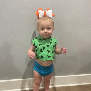 Pebbles Costume, Baby Pebbles Halloween Outfit, Toddler Halloween ...