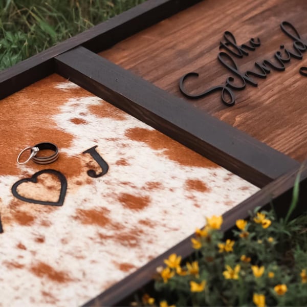 Cowhide Branding Frame, Cowhide Wood Sign, Family Heirloom, Unity ...