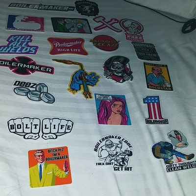 BOILERMAKER Welder, Hard Hat Stickers, 40 Total Hardhat Sticker and ...