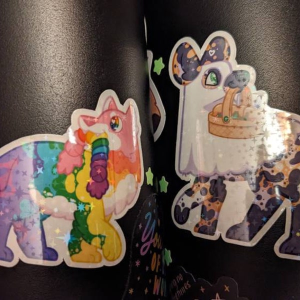 Gilbert Baker Pride Stickers! - Shark, Dog, Cat, Dinosaur Designs ...