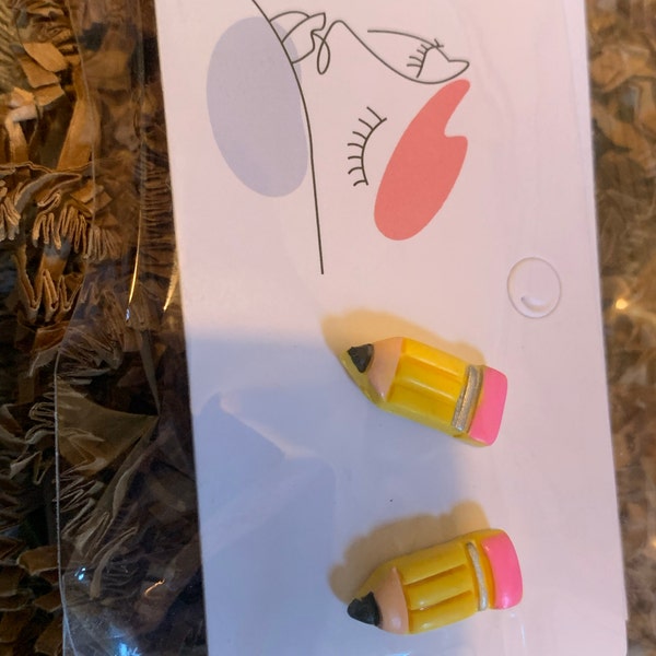 The Coraline / Caroline Earrings/ Black Button Studs/ Ghost Eye Ball ...