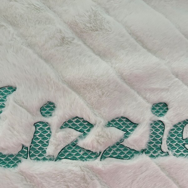 Scallops Font Scalloped Mermaid Monogram FONT Alphabet Letters Machine ...